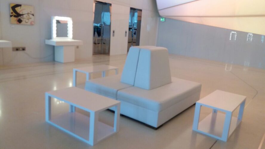 Rectangular Wooden Coffee Table Rental in Dubai, Abu Dhabi, UAE