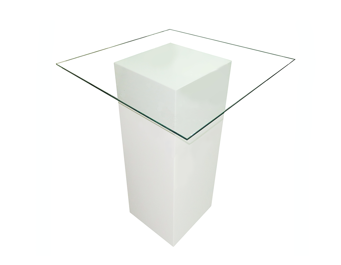 Le Minou Square Glass High Table - Furniture Rentals in Dubai | Abu ...